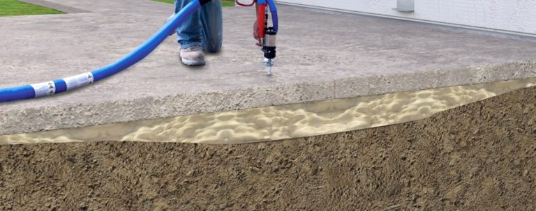 Repair Uneven Concrete with Polyurethane Foam Injection Concrete Leveling